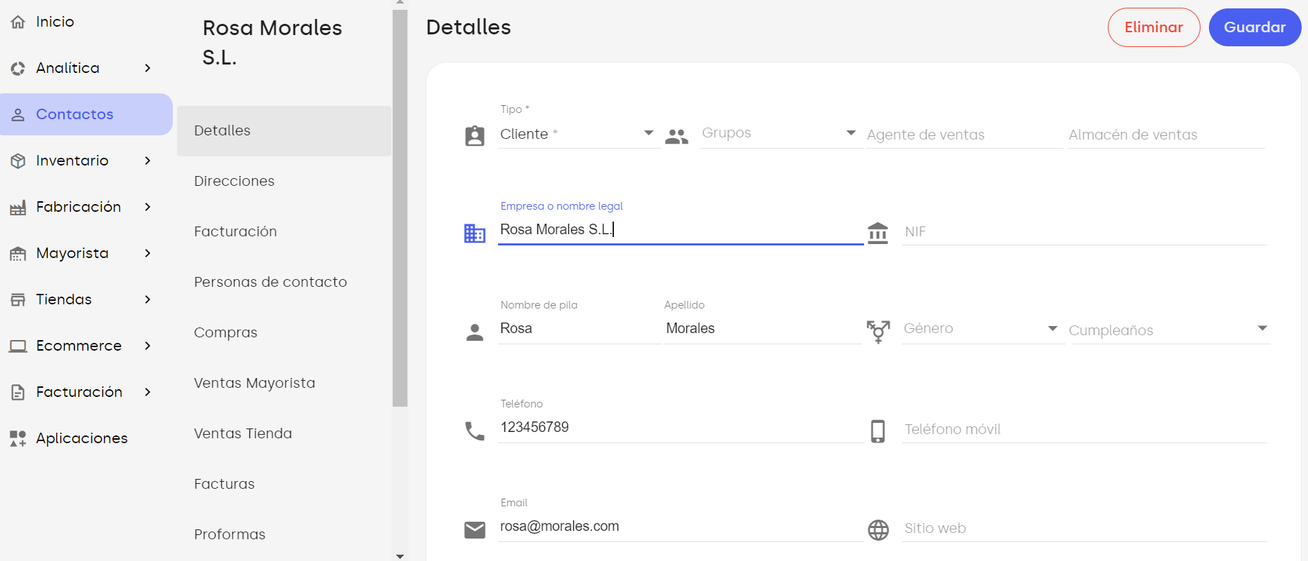 Crear o editar un cliente – Academy Crear o editar un cliente – Academy